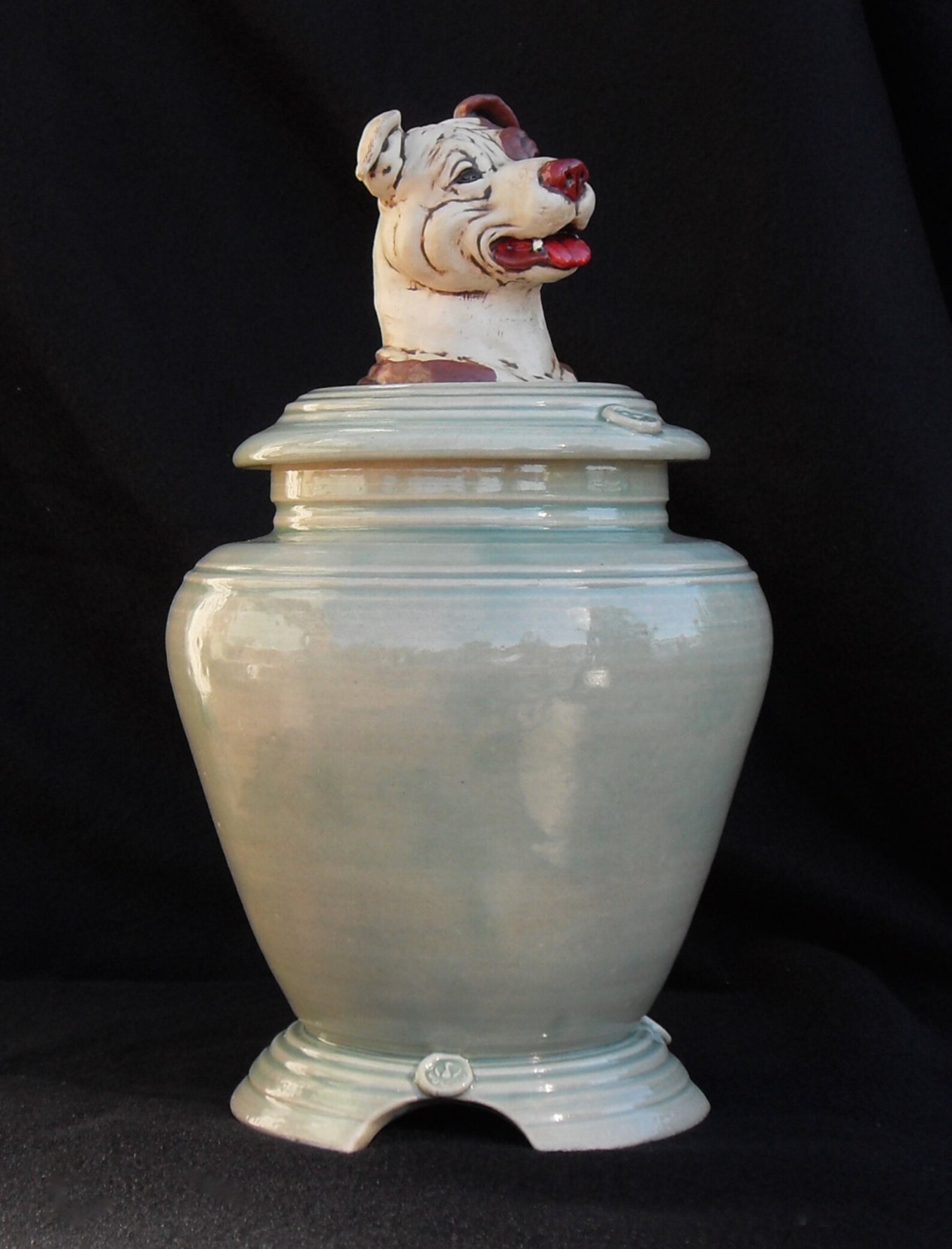 Red Nosed Pitbull Jar - Etsy