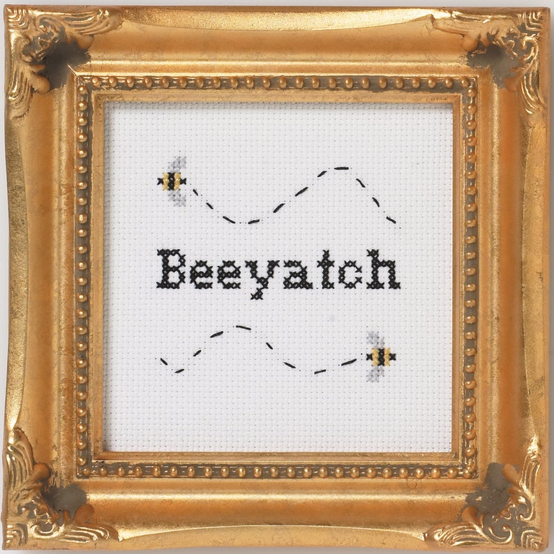 Subversive Cross Stitch PDF Pattern: Beeyatch | Etsy