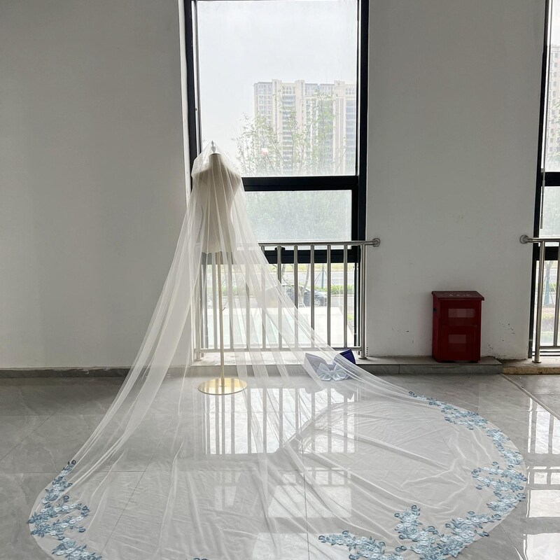 Royal Blue Wedding Veil - Etsy