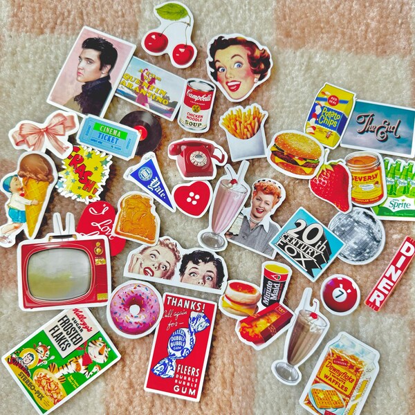 Vintage Stickers - Etsy