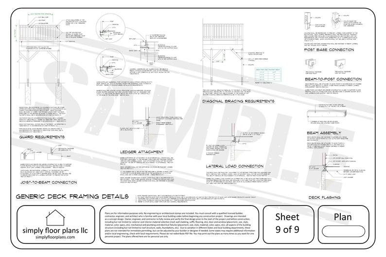 3 Bedroom Colonial House Plan - 2,160 Square Feet - Construction Plans ...