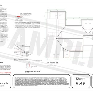 3 Bedroom Cape House Plan- Construction Plans - Building Plans ...