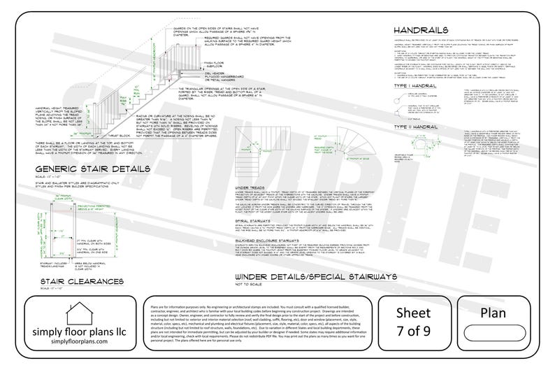 3 Bedroom Colonial House Plan - 2,160 Square Feet - Construction Plans ...