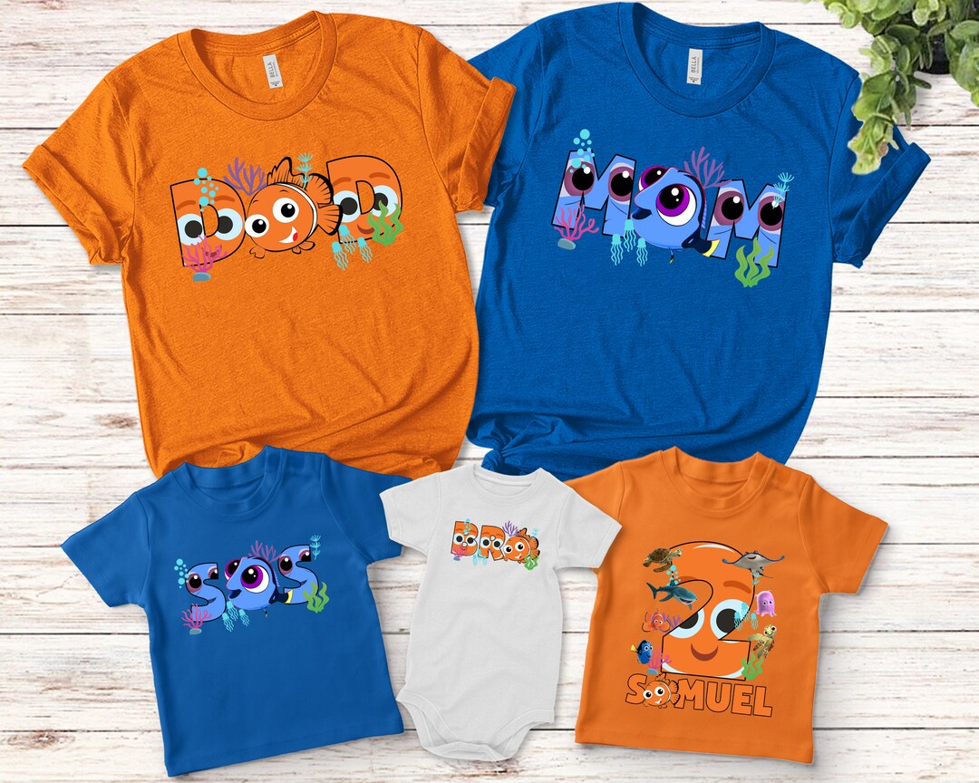 Custom Finding Nemo Shirt, Finding Nemo Birthday Shirt, Finding Nemo ...