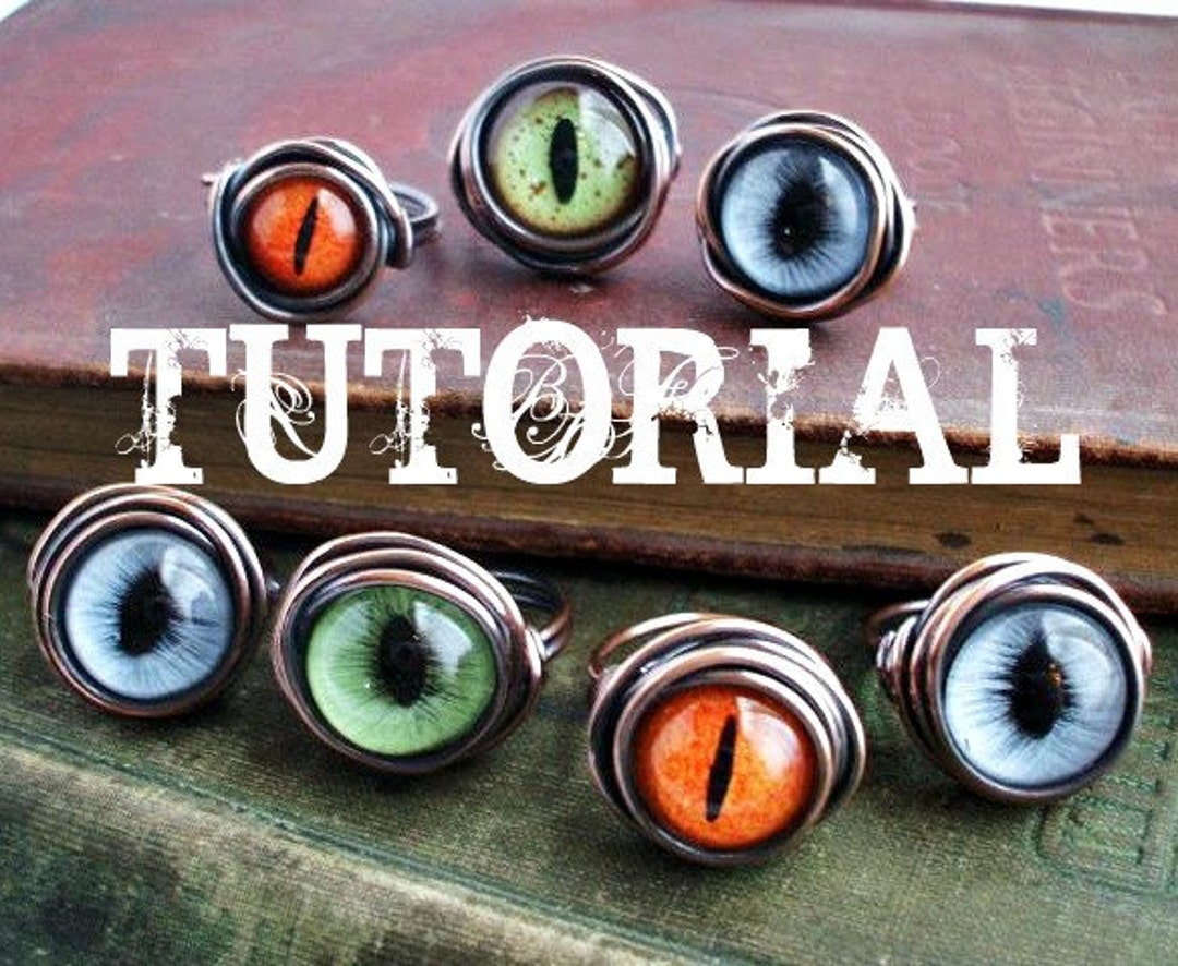 Eye Ring Tutorial. How to Make an Evil Eye Ring. Wire Wrap Tutorial ...