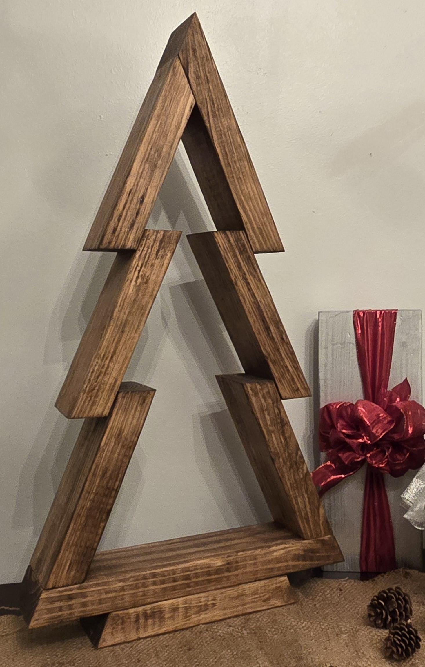 2x4 Christmas Trees With or Without White or Multicolored Lights - Etsy