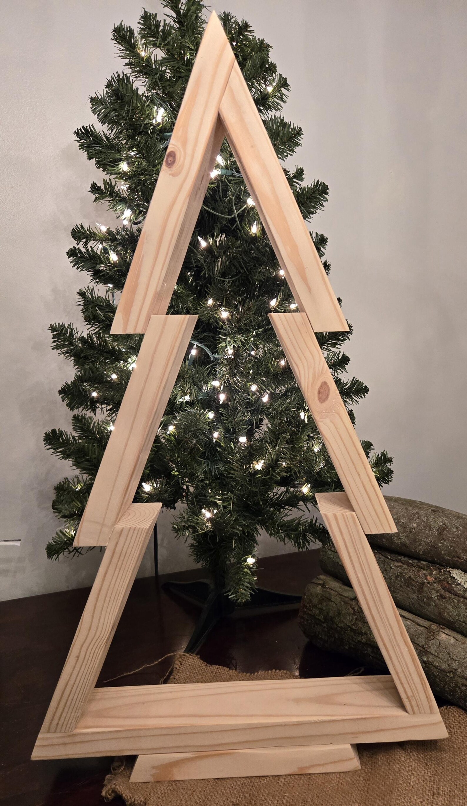 2x4 Christmas Trees With or Without White or Multicolored Lights - Etsy