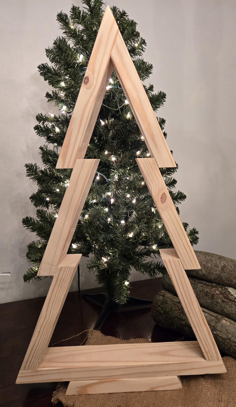 2x4 Christmas Trees With or Without White or Multicolored Lights - Etsy