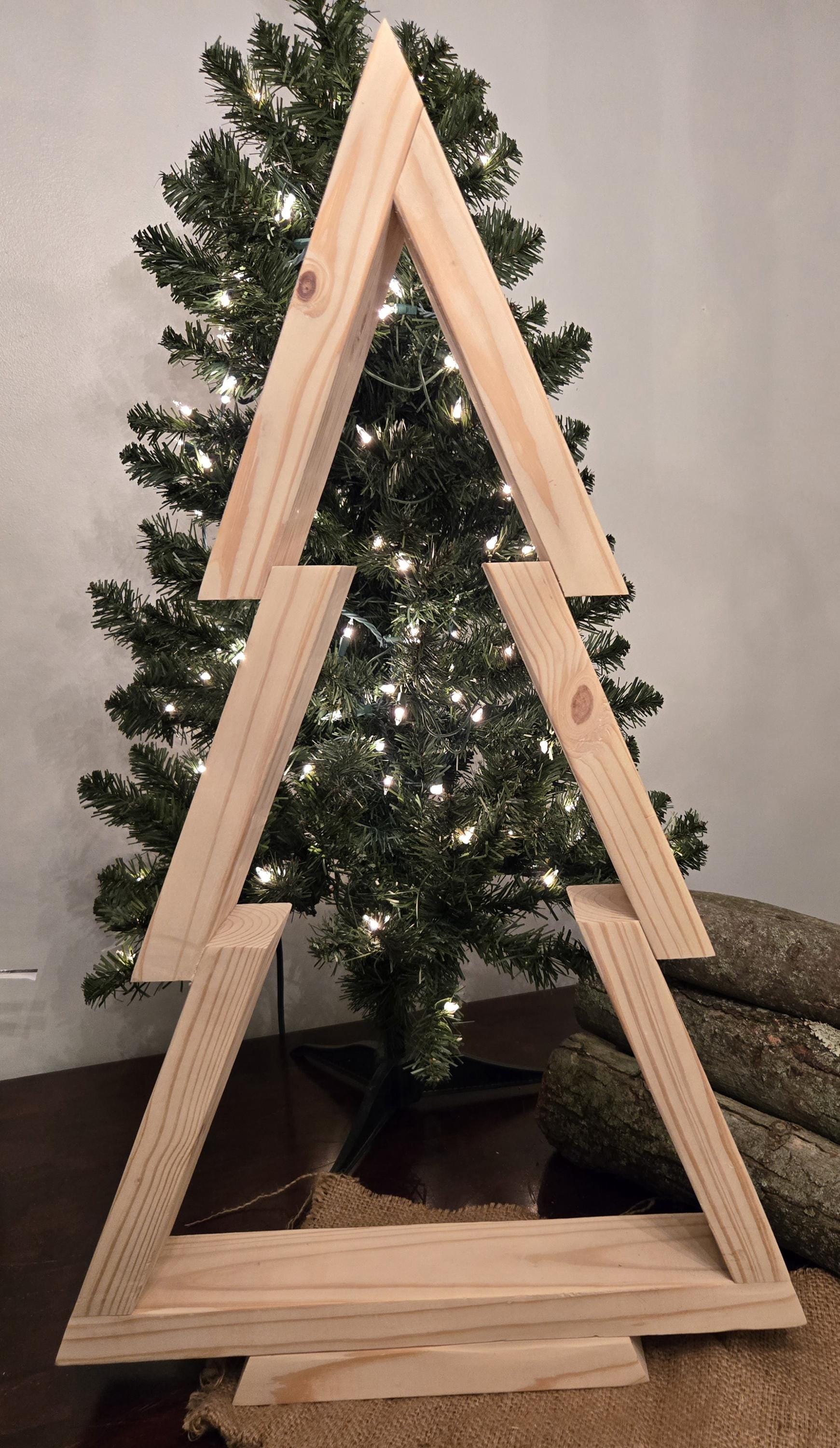 2x4 Christmas Trees With or Without White or Multicolored Lights - Etsy