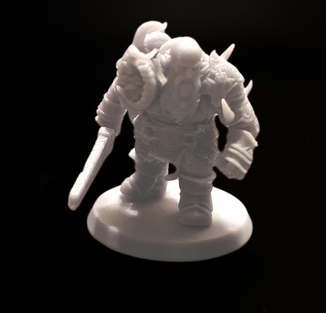 Miniature Figurine to Paint Dwarf Warrior RPG JDR Tabletop - Etsy