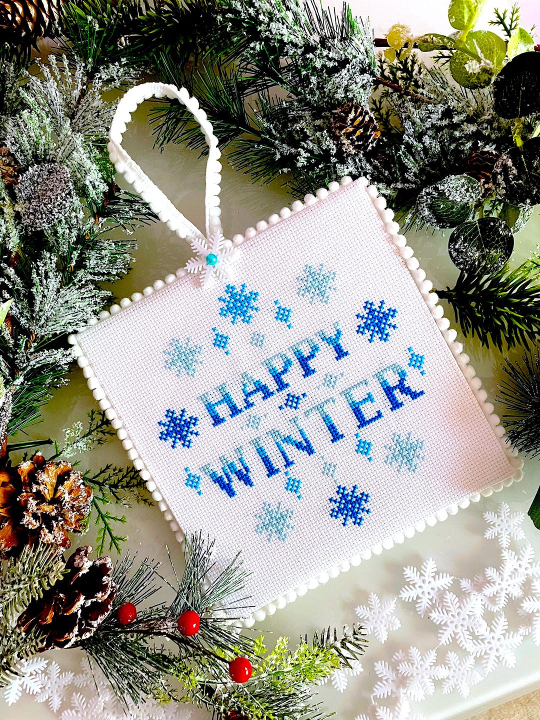 HAPPY WINTER Cross Stitch Pattern PDF by Sunflowercrossstitch ...