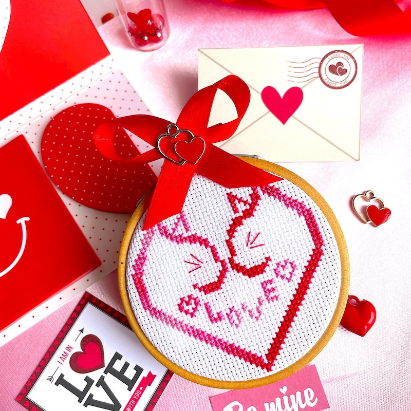 Valentine Cross Stitch Pattern - Etsy
