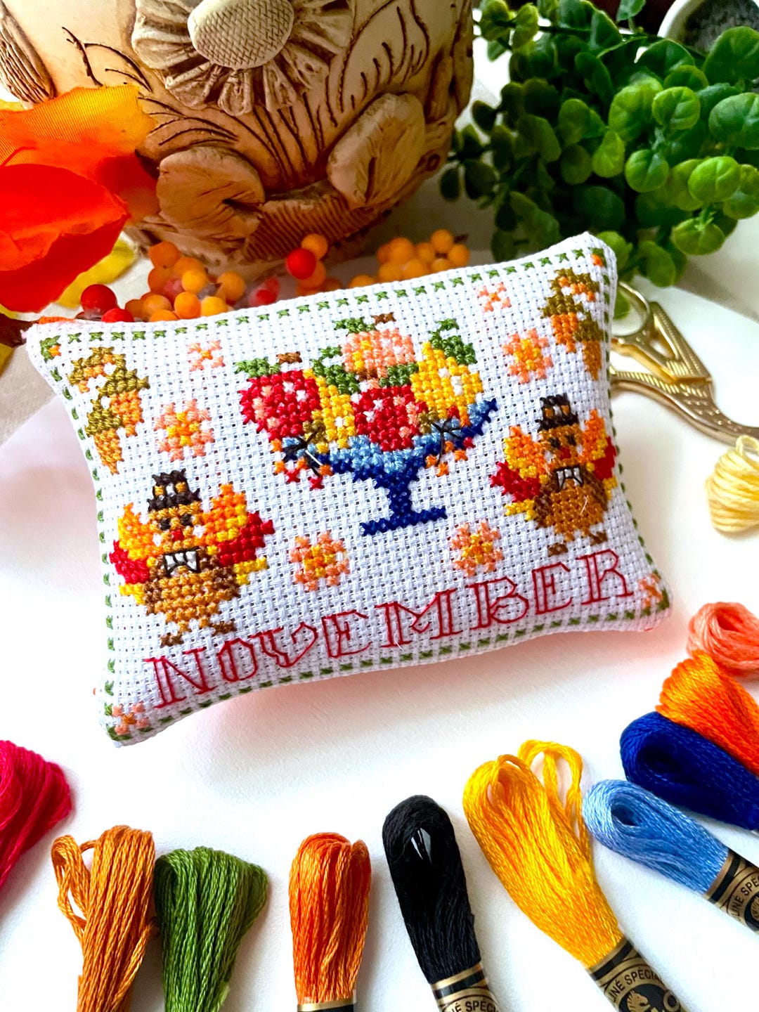 NOVEMBER Calendar Cross Stitch Pattern PDF by Sunflowercrossstitch ...