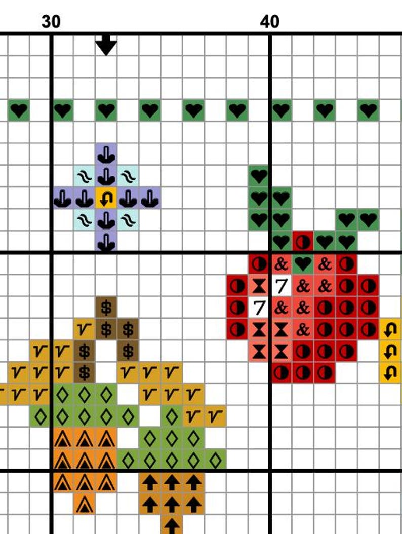 SEPTEMBER Calendar Cross Stitch Pattern PDF by Sunflowercrossstitch ...