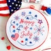 HAPPY 4th of JULY Firework Ornament Cross Stitch Patterns PDF by ...
