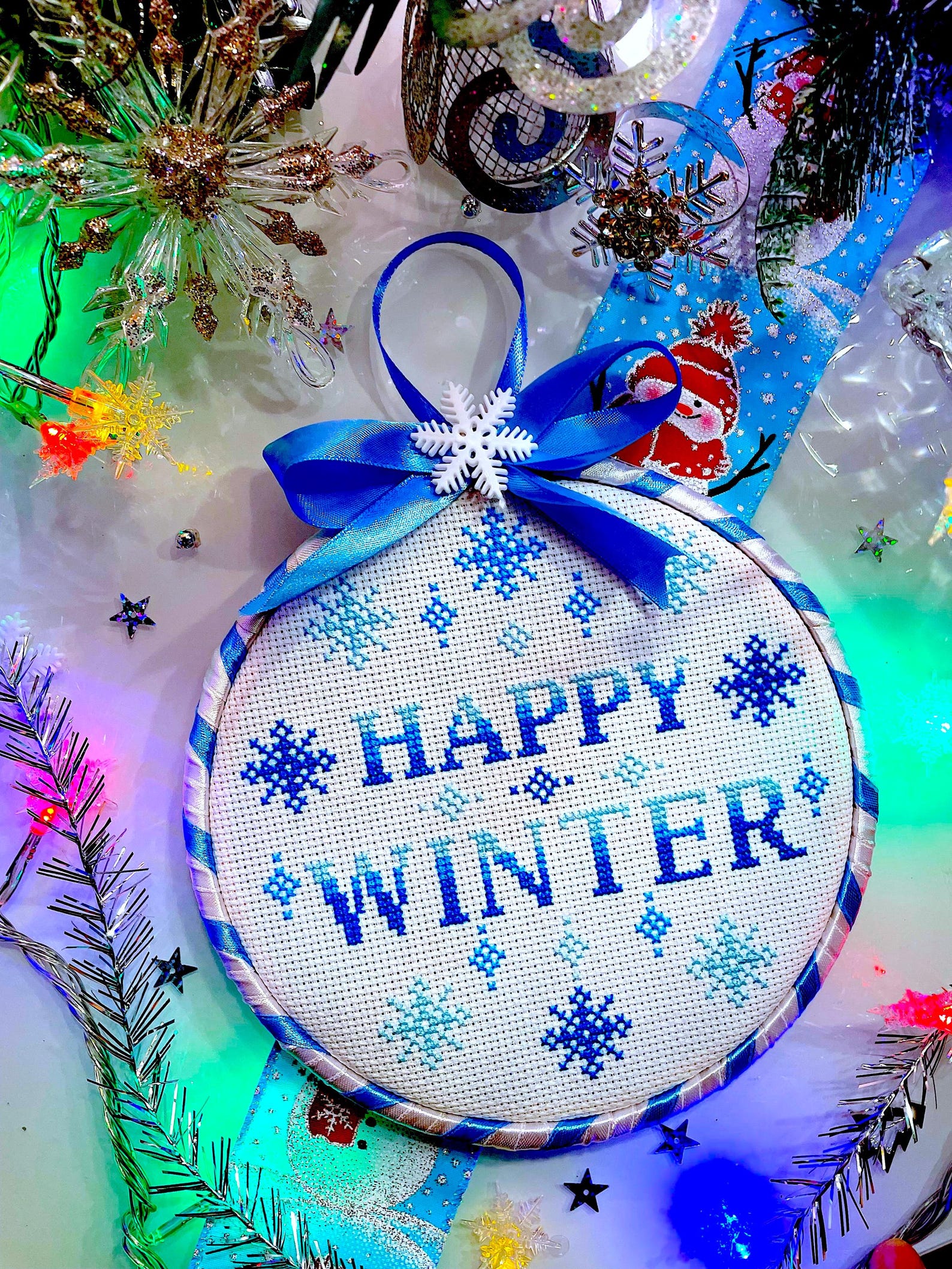 HAPPY WINTER Cross Stitch Pattern PDF by Sunflowercrossstitch ...