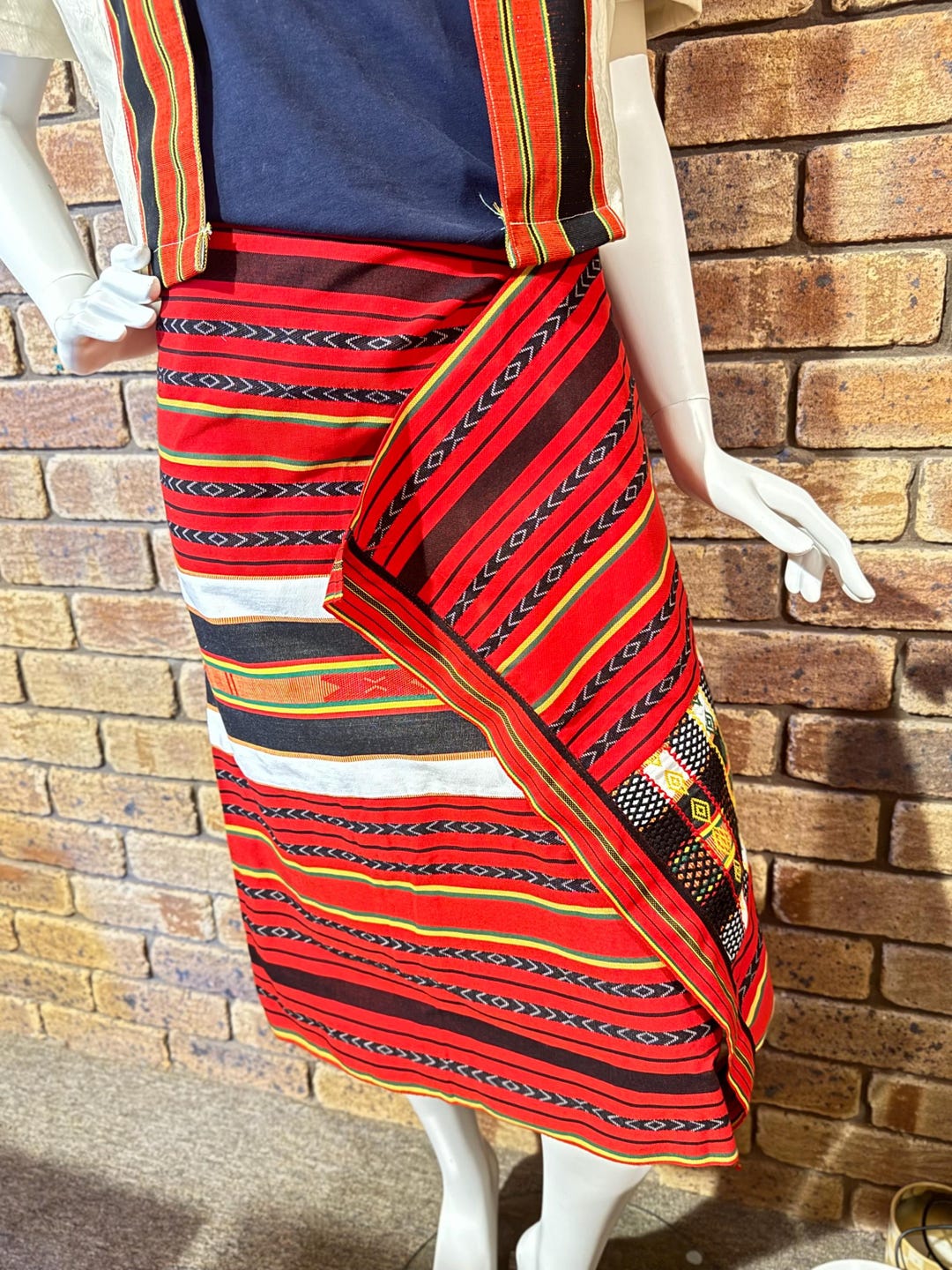 Philippines Igorot Handwoven Wrap Around Skirt Igorot Fabric Tapis ...