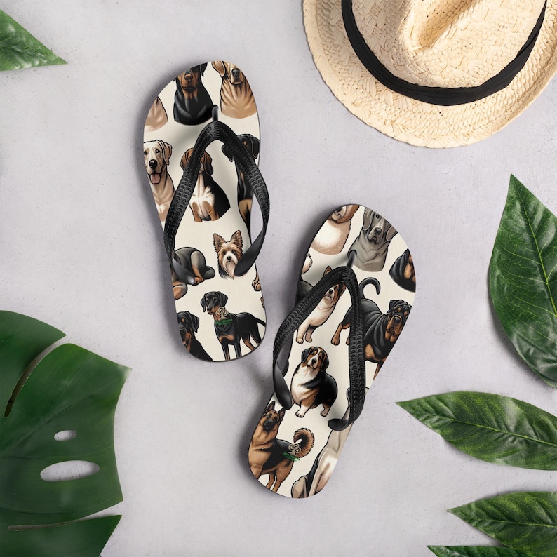 Dog Breeds Sandals, Flip-flops, Dogs Labrador Retriever, Golden, German ...