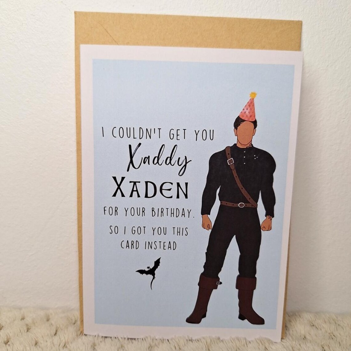 Xaden Fourth Wing Birthday Card - Etsy
