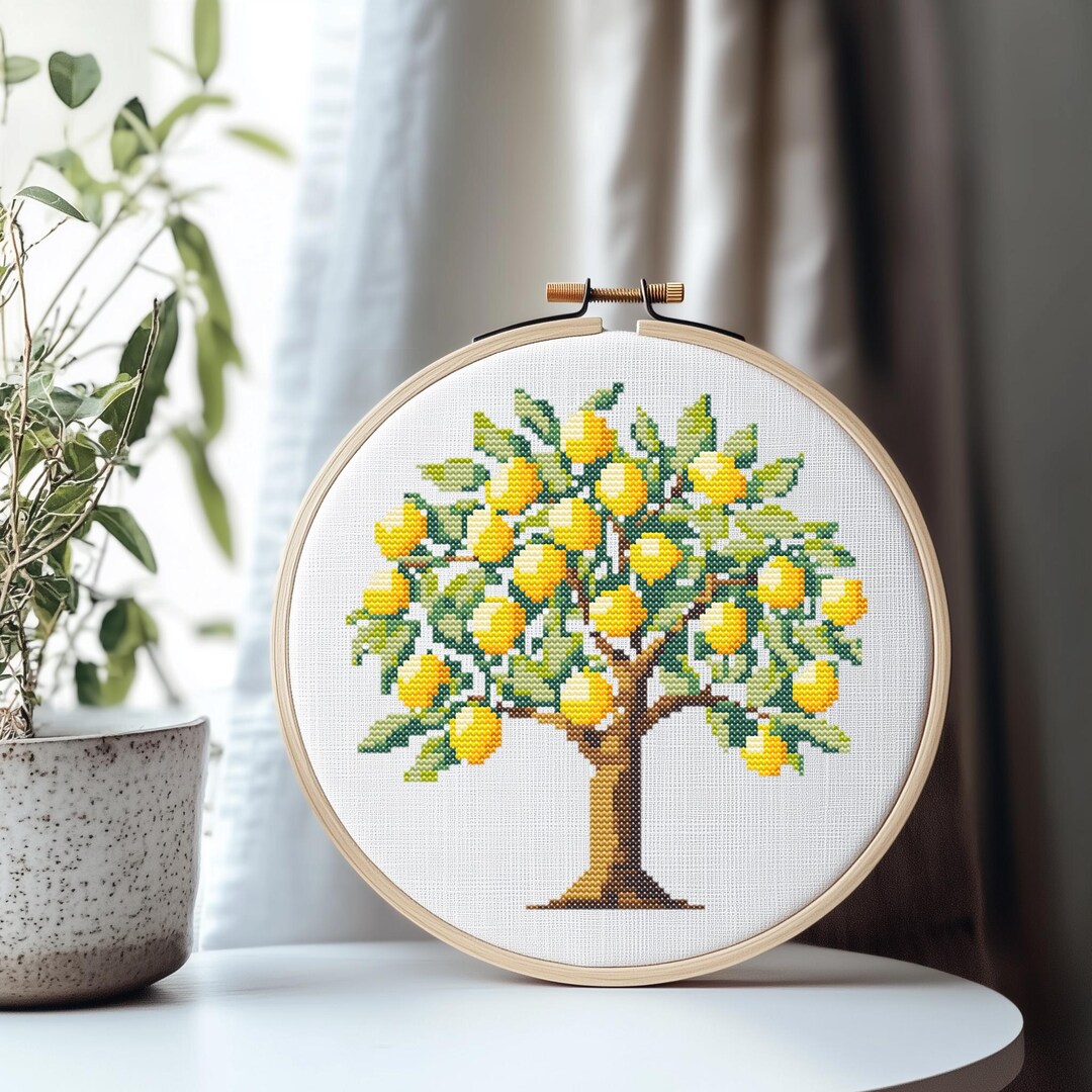 Lemon Tree Cross Stitch Pattern - PDF Pattern - Etsy