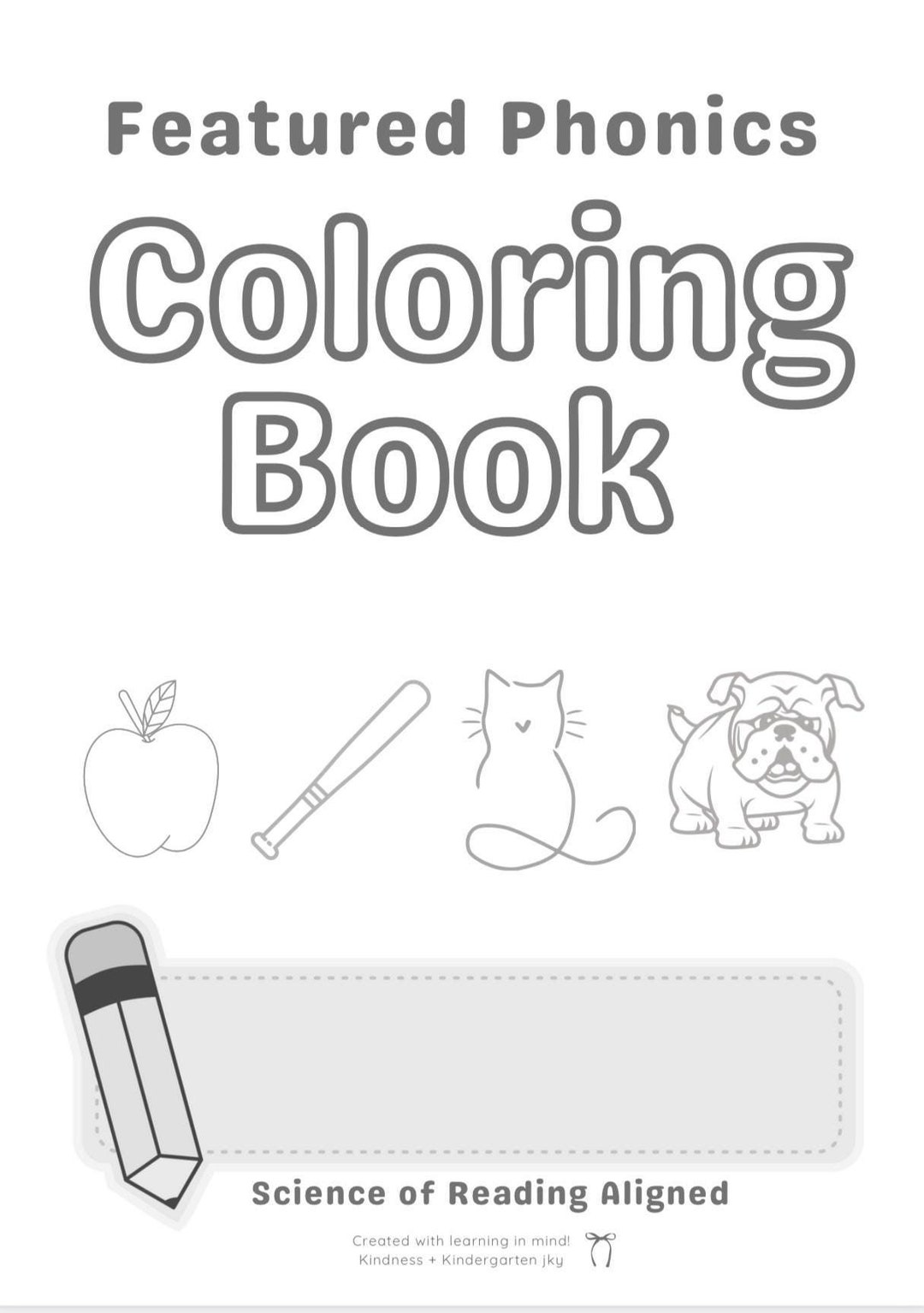 Featured Phonics Coloring Book. Science of Reading Aligned. Letter ...