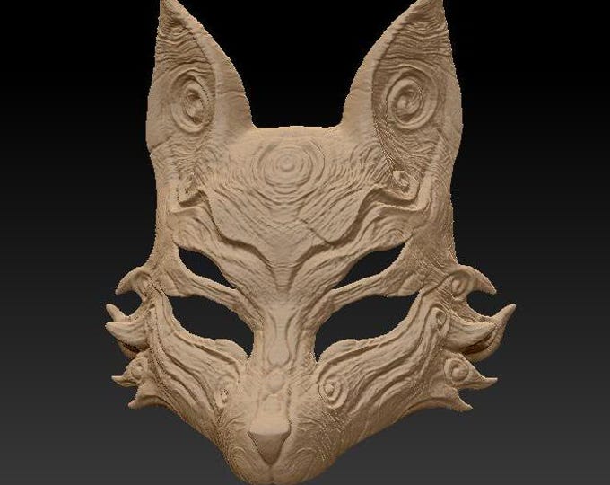Fox Mask Silver - Etsy
