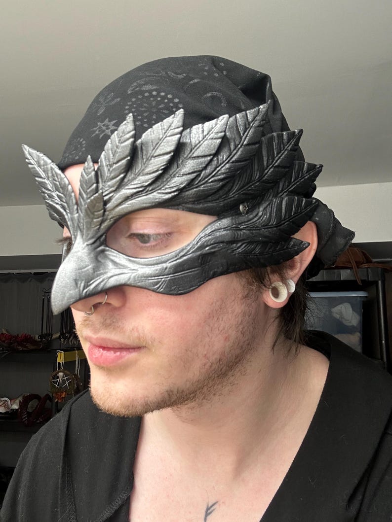 Raven Masquerade Mask STL File - Etsy