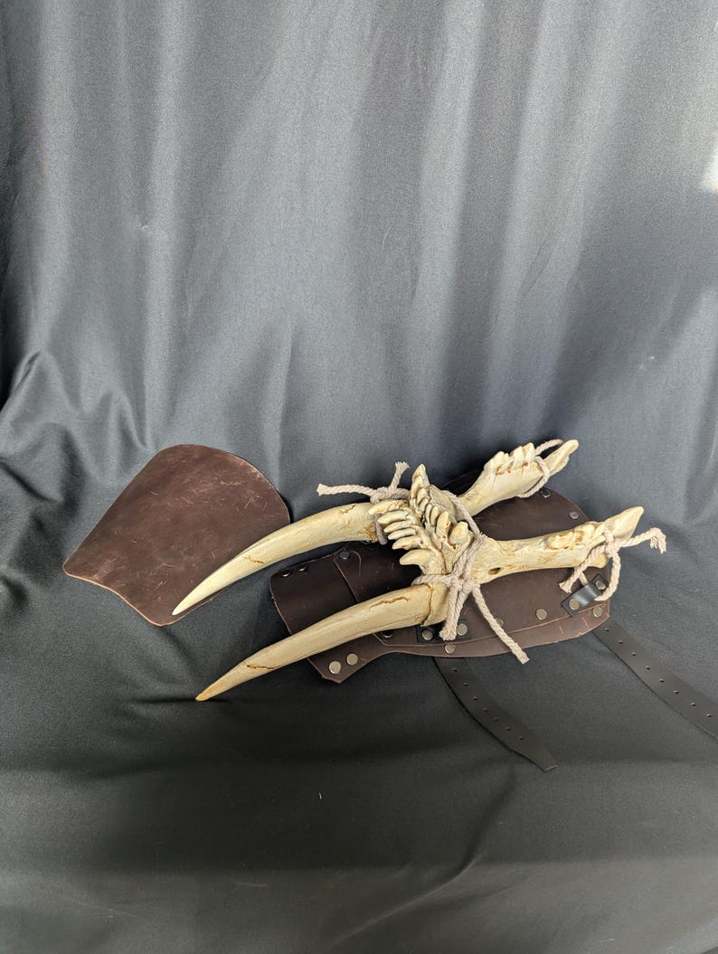 Saber Tooth Jaw Bone Forearm Armor - Etsy