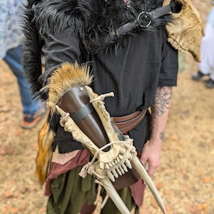 Saber Tooth Jaw Bone Forearm Armor - Etsy