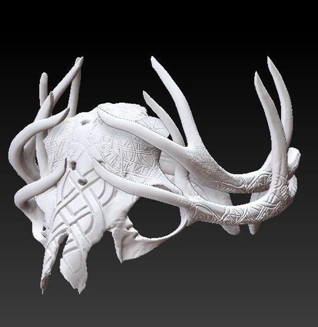 Deer Skull Bone Crown STL File - Etsy