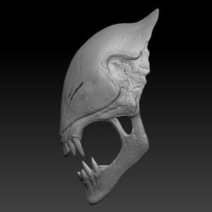 Xenomorph Skull Mask STL File - Etsy