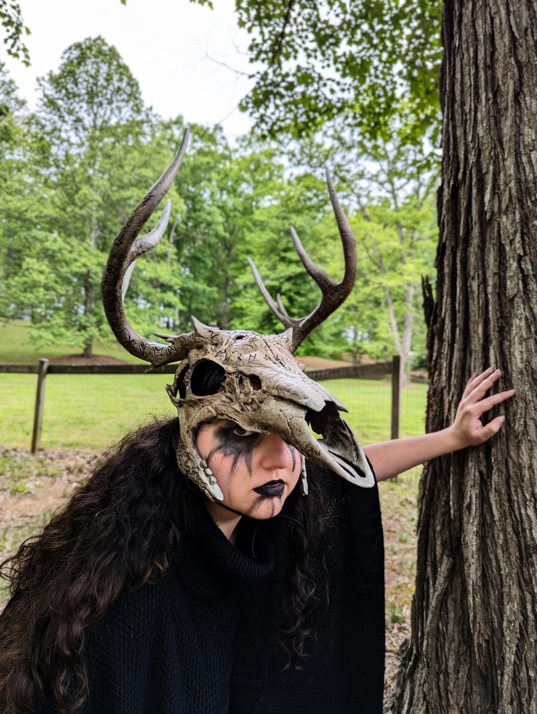 Deer Skull Headdress - Etsy