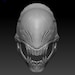 Xenomorph Skull Mask STL File - Etsy