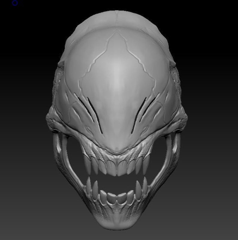 Xenomorph Skull Mask STL File - Etsy