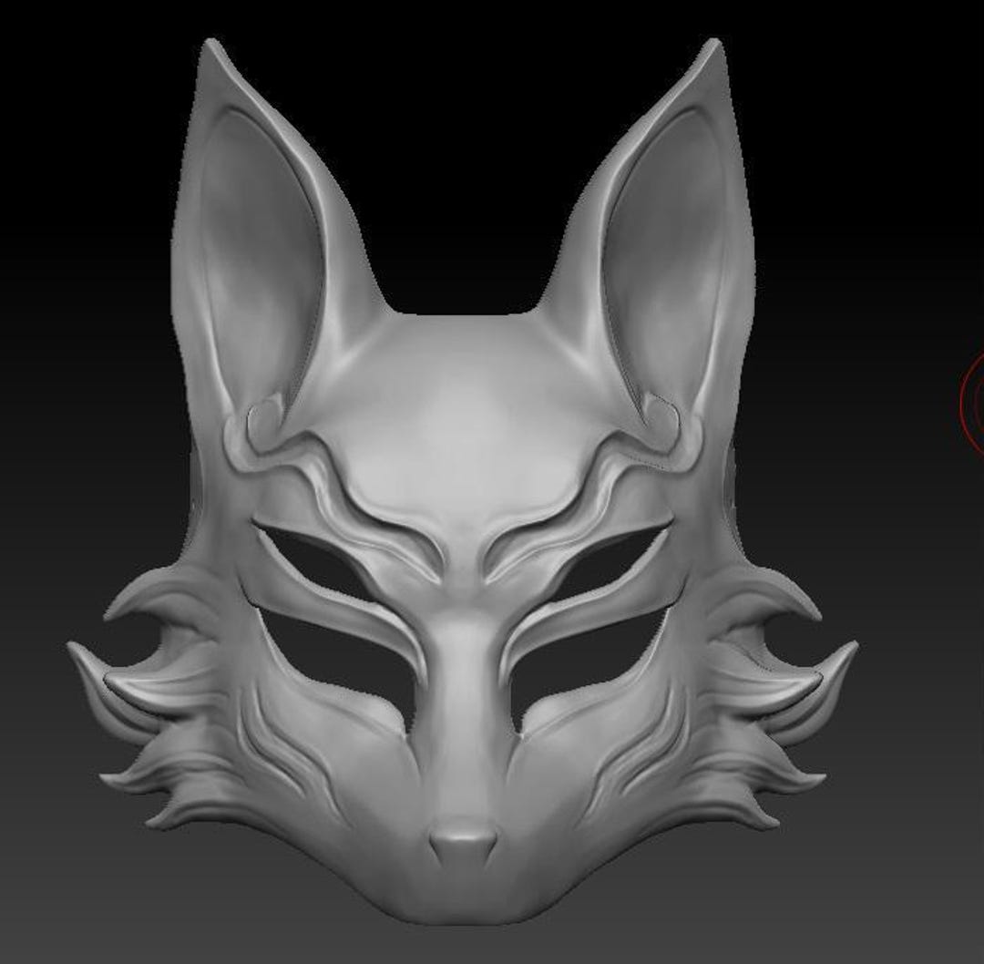 Fox Mask STL File - Etsy