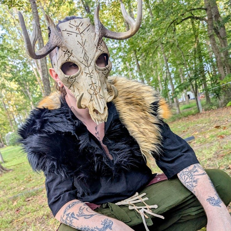 Wolf Skull Mask Tribal - Etsy