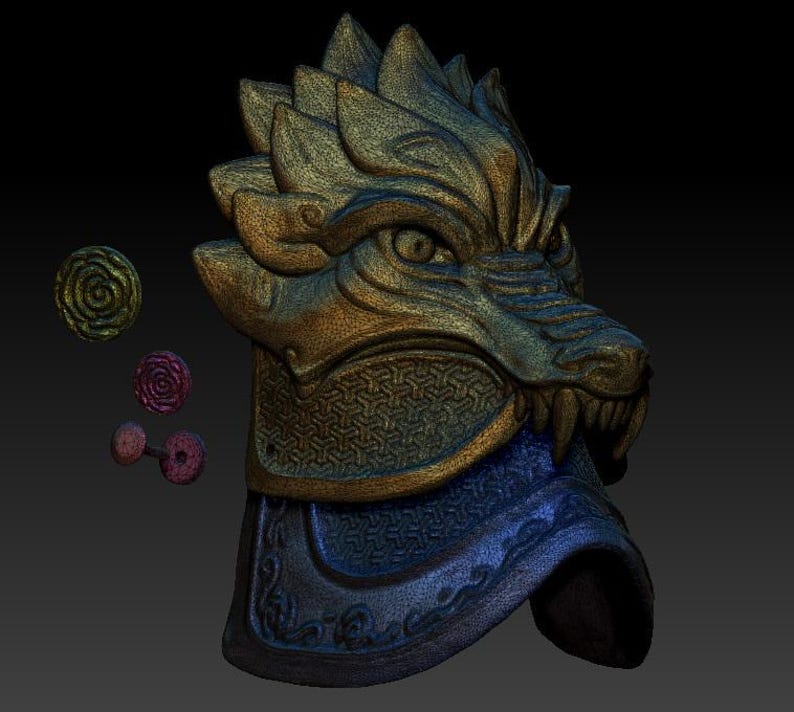 Jun Wu Shoulder Armor STL File - Etsy