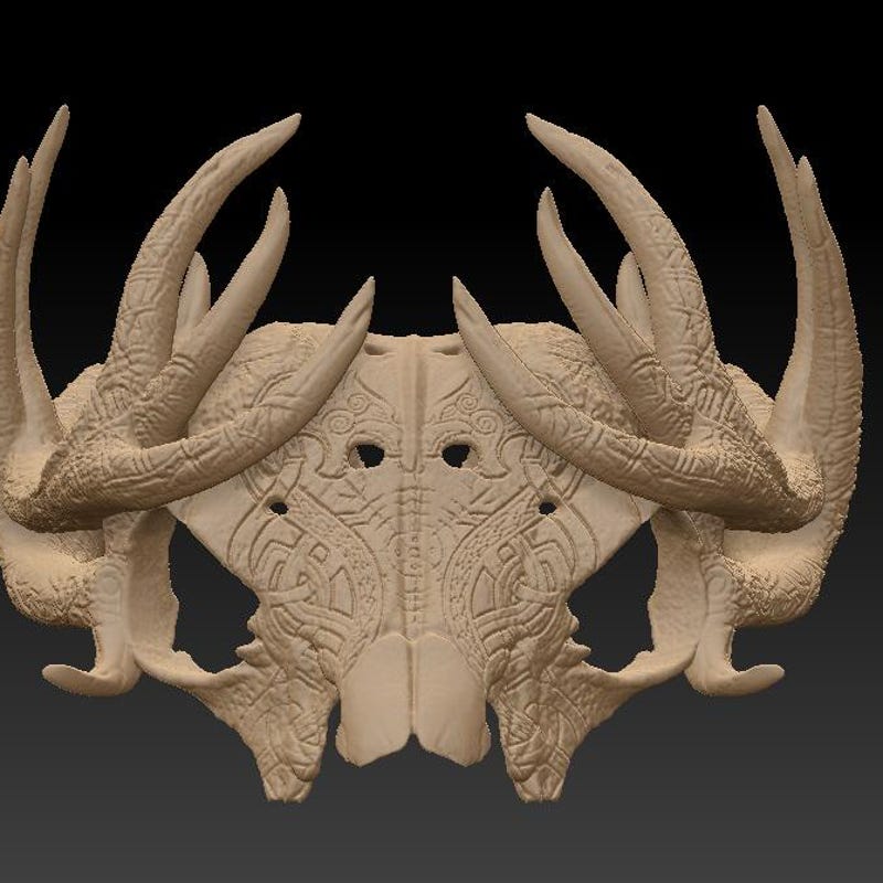 Skull With Crown Mask - Etsy UK