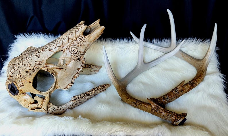 Deer Skull Headdress - Etsy