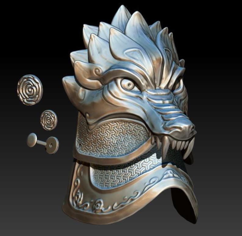 Jun Wu Shoulder Armor STL File - Etsy
