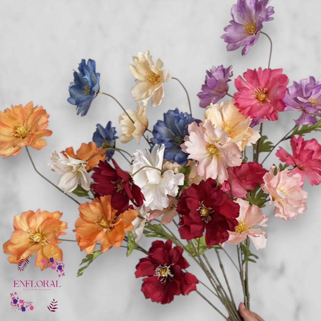 Artificial Silk Flower Branch for Wedding Flowers for Table Arrangement ...