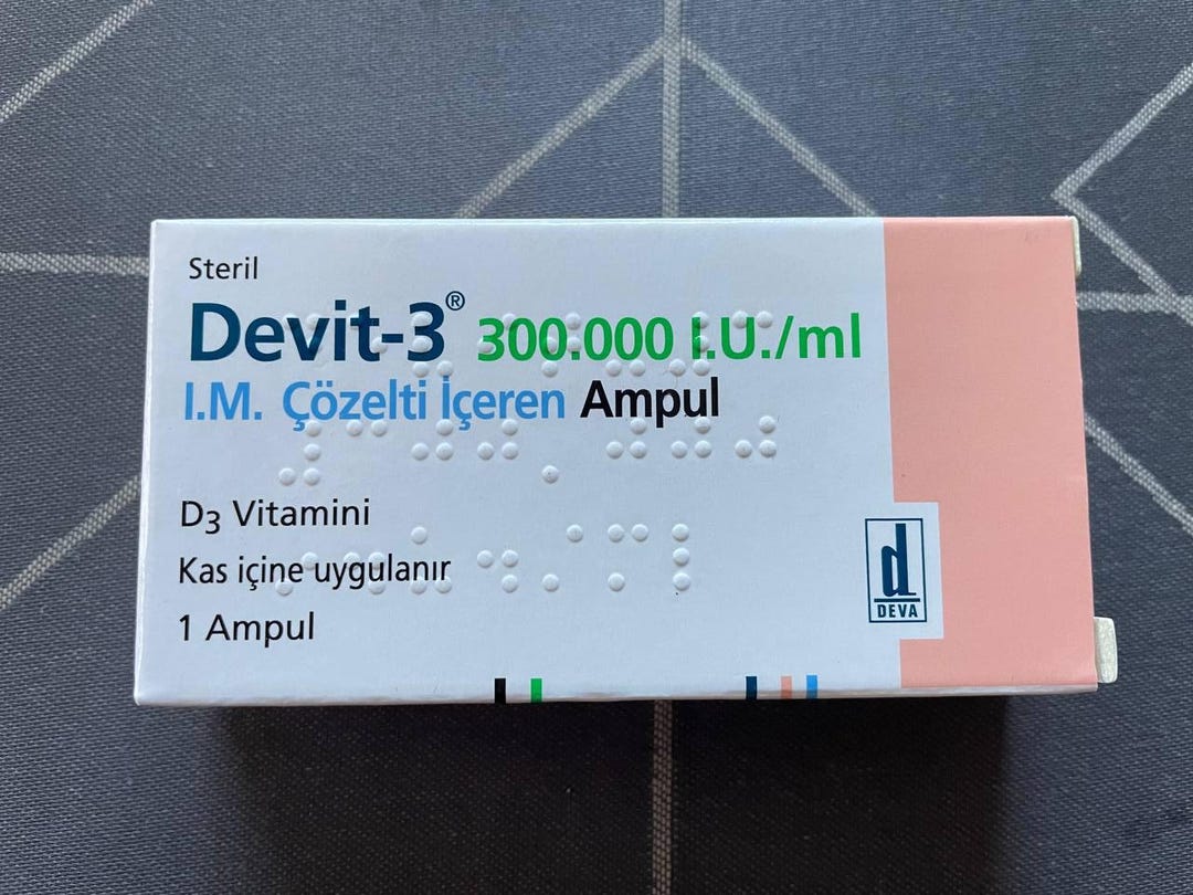 Vitamin D3 300,000 IM Iu/ml Ampoule 1ml - Etsy