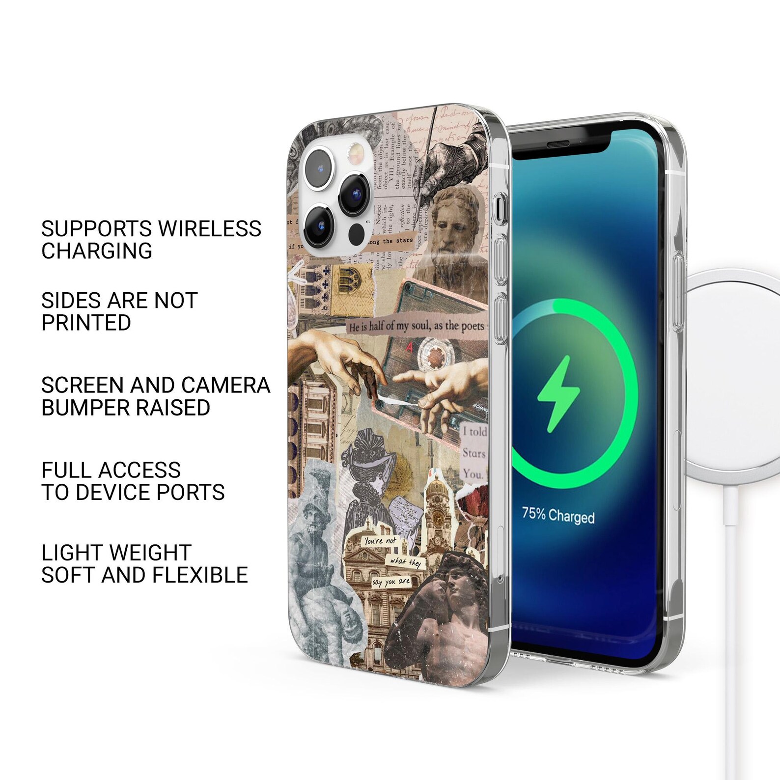 Ancient Greek Phone Case Aesthetic History Renaissance Art Cover for ...