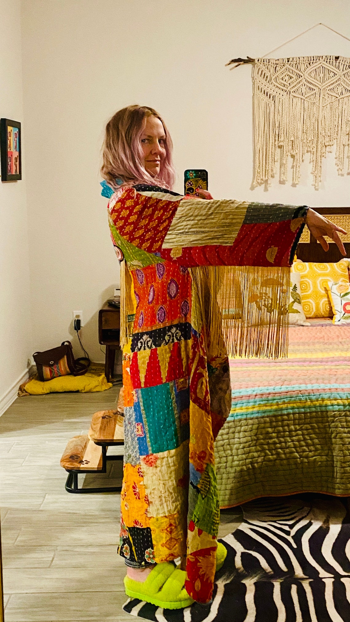 CUSTOM Kantha Patchwork Quilt Blanket Duster Robe - Etsy