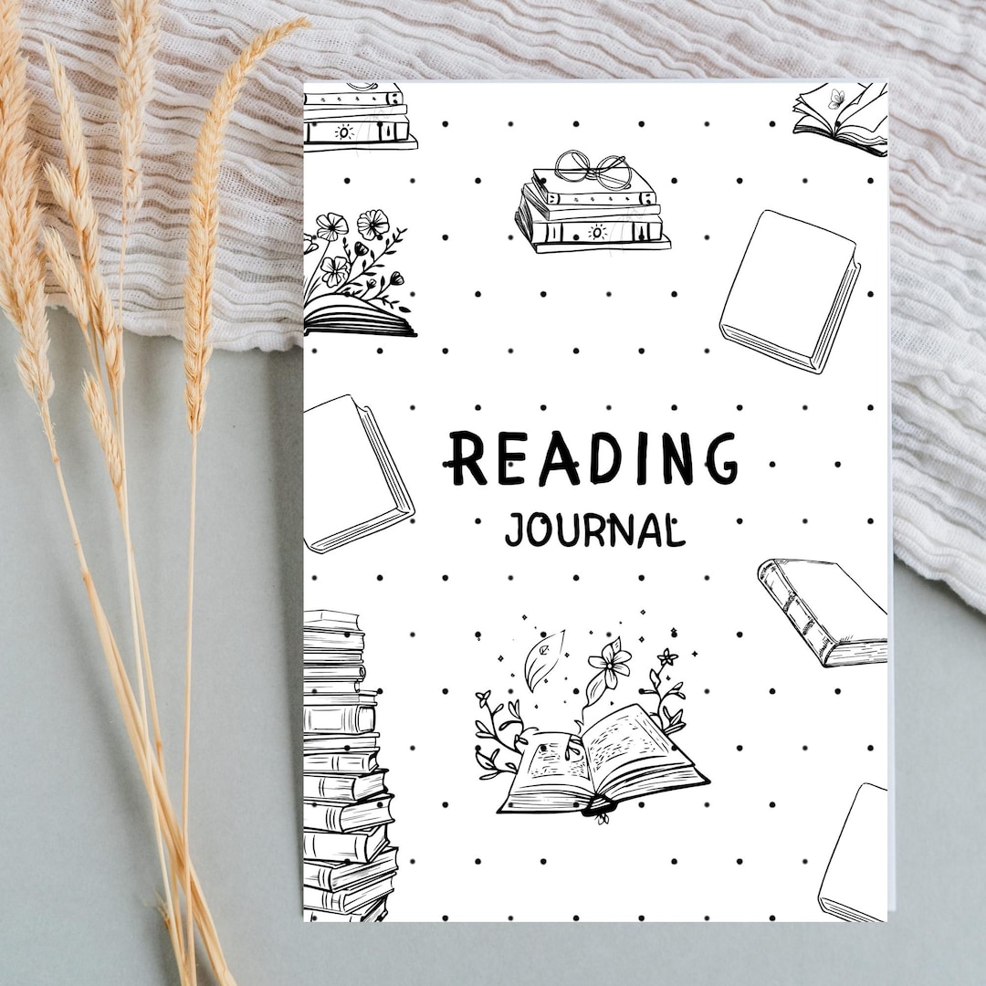 Reading Journal Cover Page PRINTABLE Journal Page Book Journal Title ...