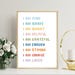 I Am Affirmations Poster - Positive Affirmations for Kids - Growth ...