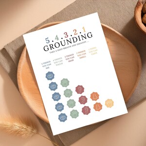 54321 Grounding Technique Poster , for Anxiety Management School ...