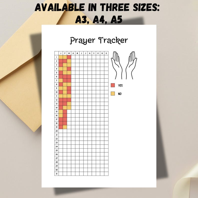 Prayer Tracker Printable Journal Page Daily Prayer Log Bible Study ...