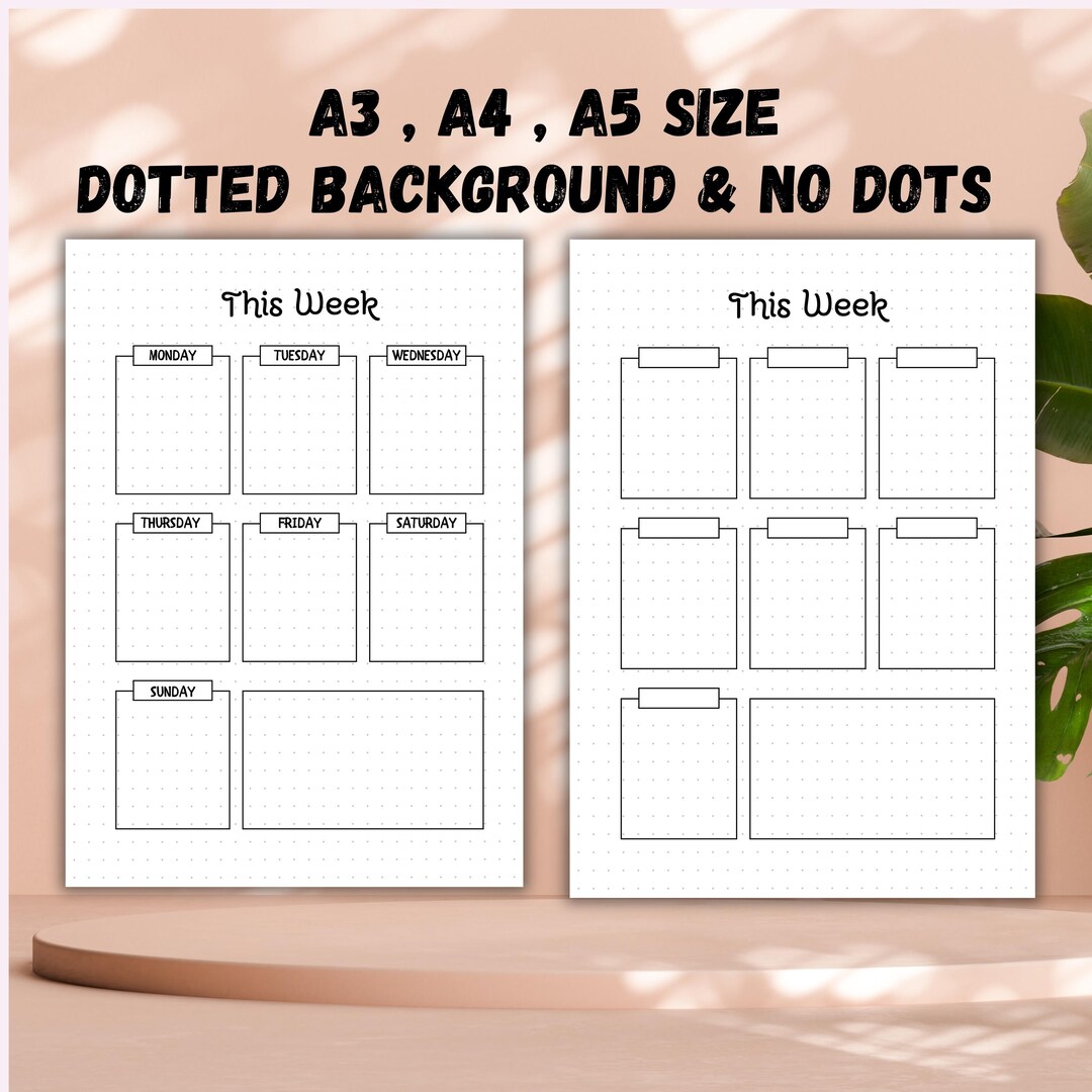Weekly Planner - Printable Weekly Calendar, Agenda & To-do List Journal ...