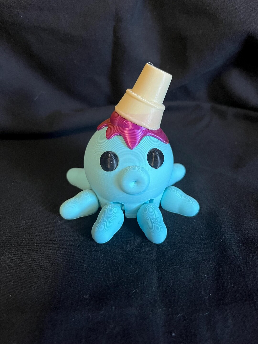 3D Octopus With Ice Cream Head - Etsy